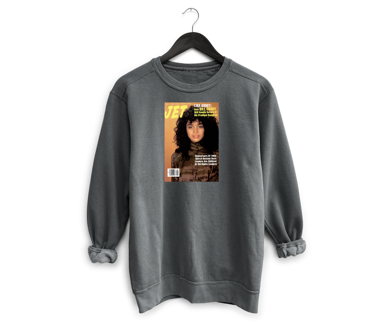 Lisa Bonet - Jet Magazine Cover Vintage Style Washed Sweatshirt – The ...